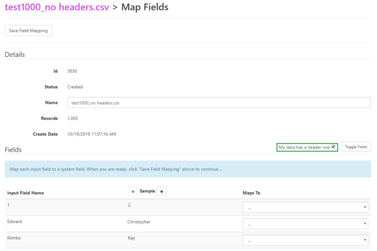 Data Append Processing - Adding or Editing a Header Row - TrueAppend
